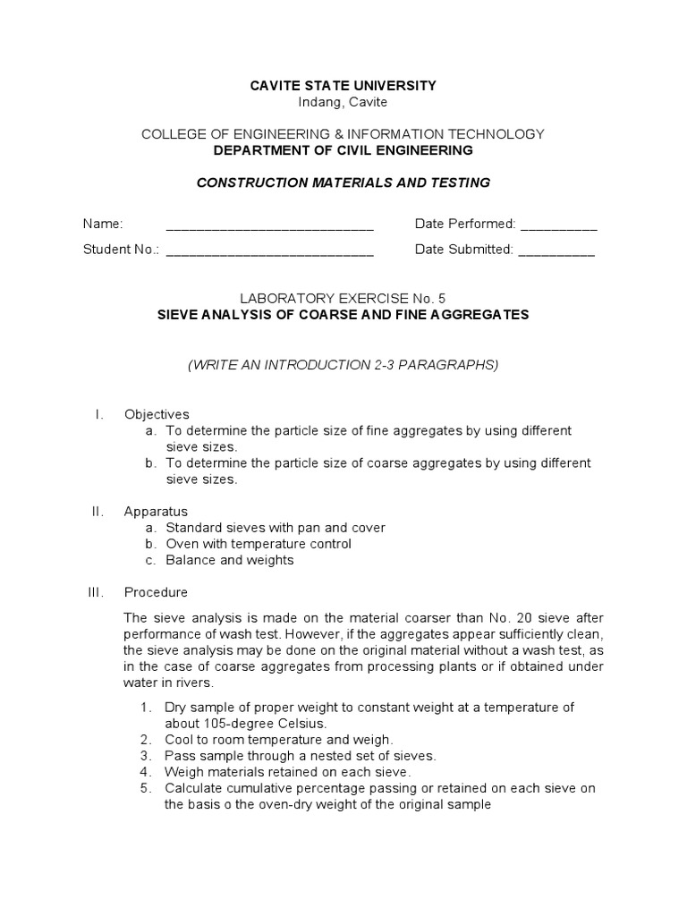 Lab 5 7 | PDF | Concrete | Applied And Interdisciplinary Physics