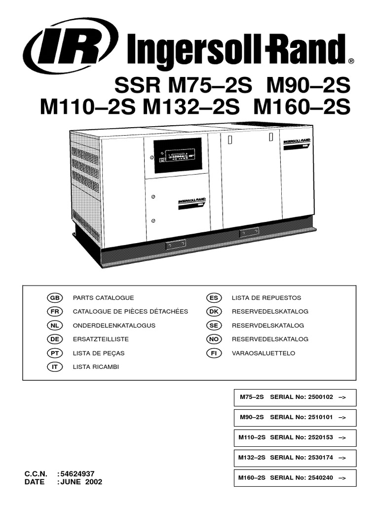 M160-2s-Parts Manual | PDF | Machines | Manufactured Goods