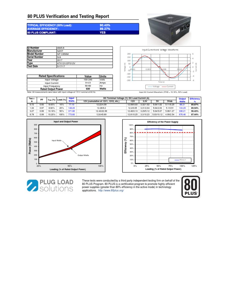 NZXT npc650m 3248 | PDF | Power (Physics) | Electricity