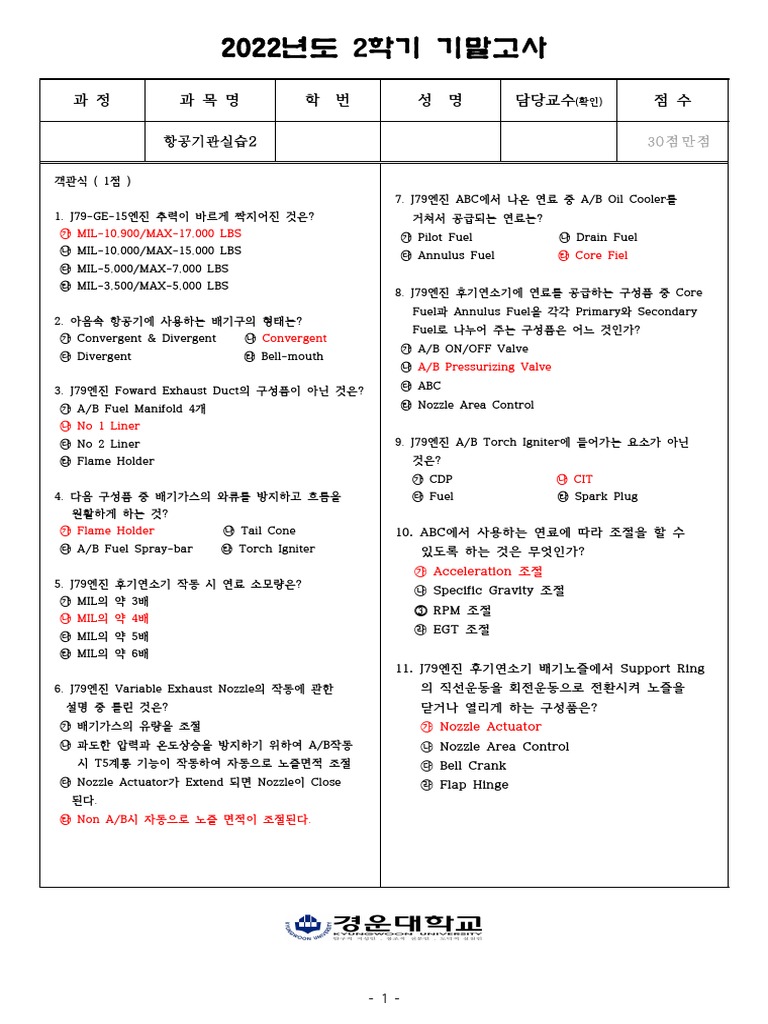 Gasturbine Engine J79 A/B Section | PDF
