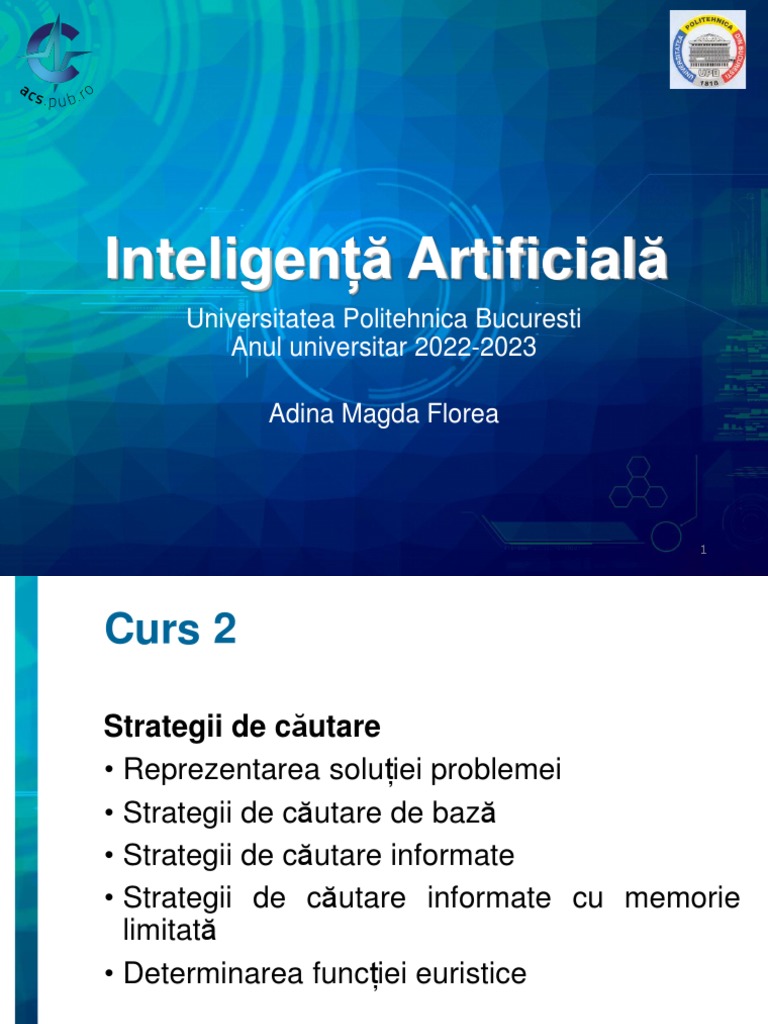 IA Lect 2 Strategii Cautare | PDF