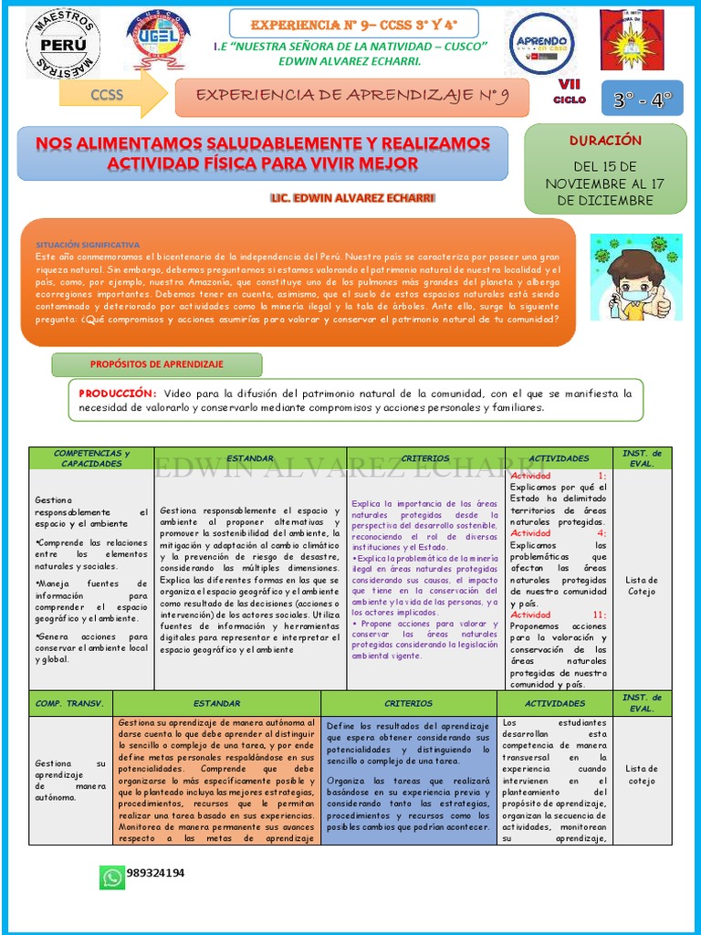 CCSS 3° y 4° Eda 9 | PDF | Sustentabilidad | Desarrollo sostenible