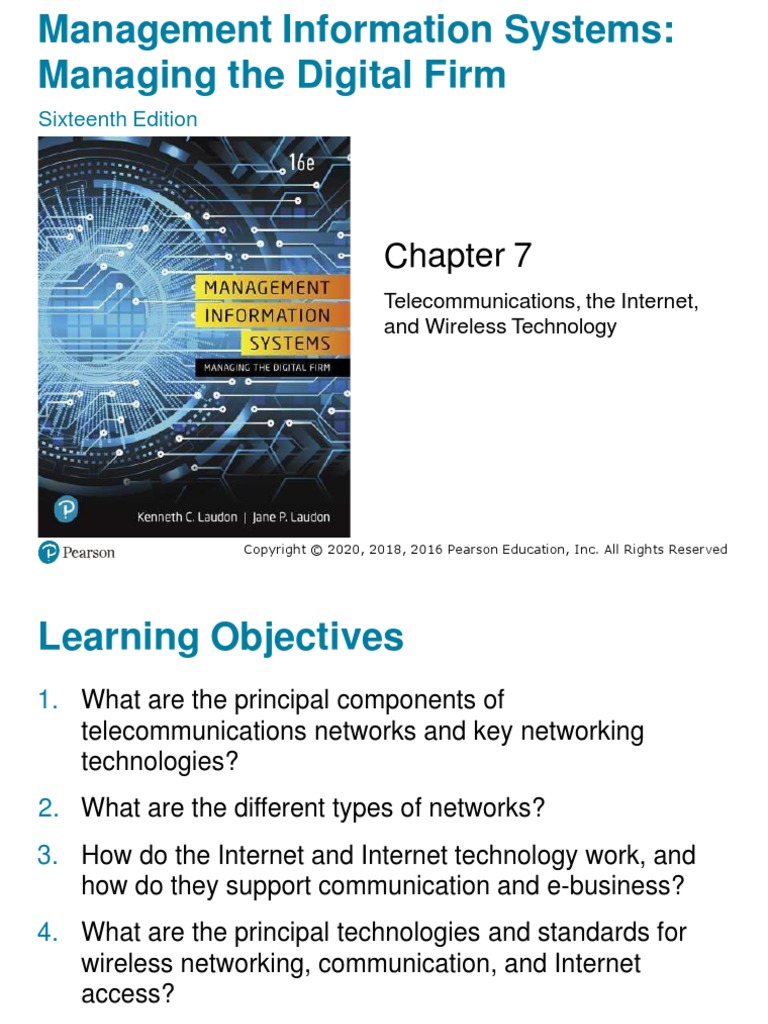 Laudon - Mis16 - PPT - ch07 - KL - CE | PDF | Computer Network | Internet