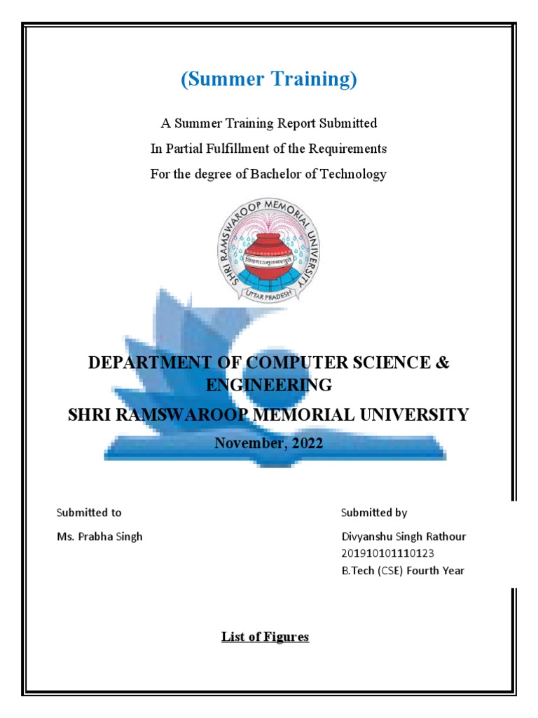 Summer Training | PDF | Databases | Computer Programming