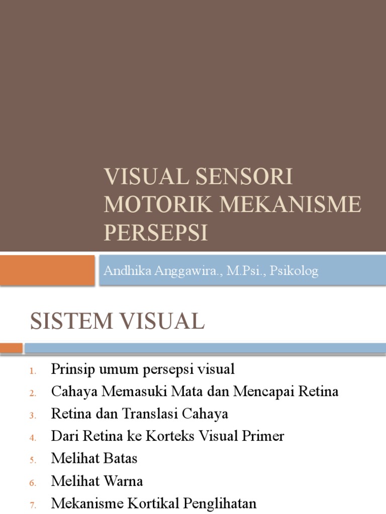 3-Visual Persepsi Sensori Motorik | PDF | Pengembangan Diri | Sains ...