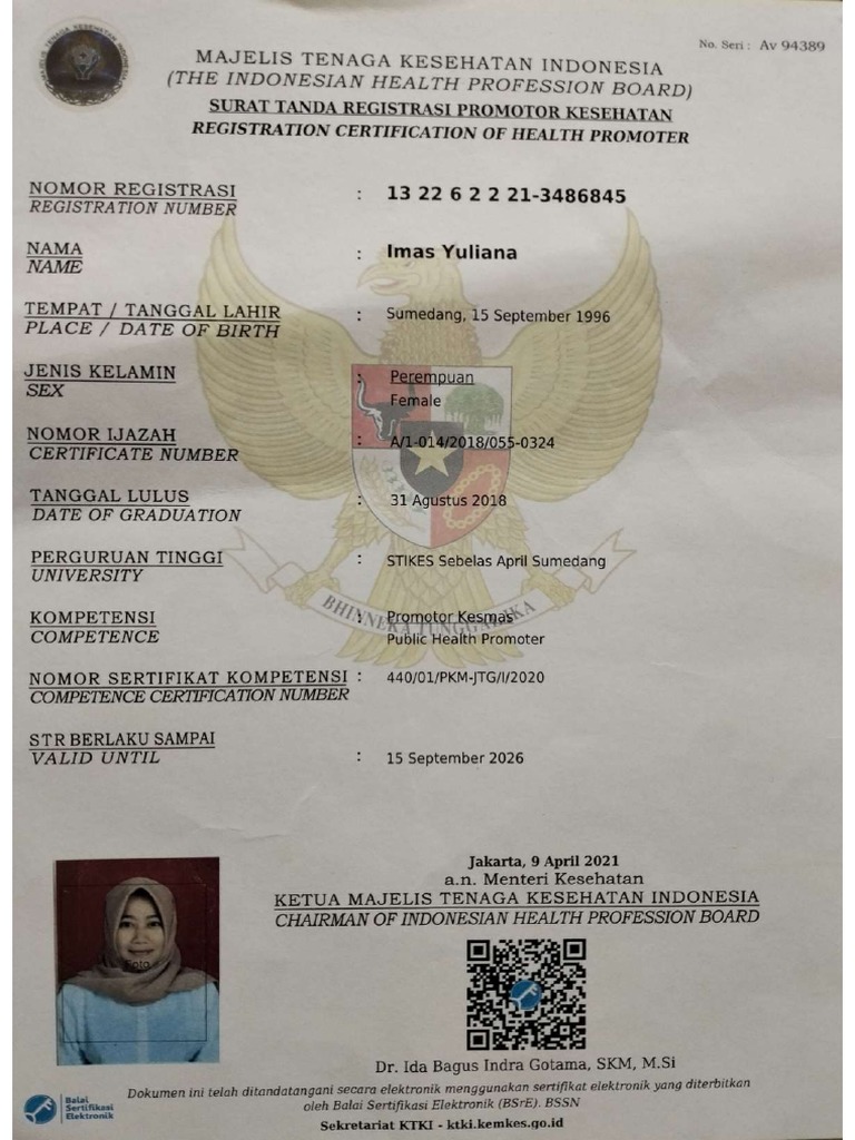 STR - Imas Yuliana | PDF