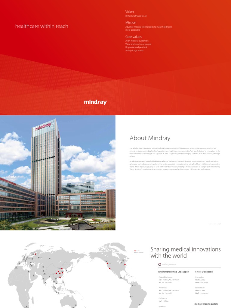 Mindray Company Profile 2022 | PDF