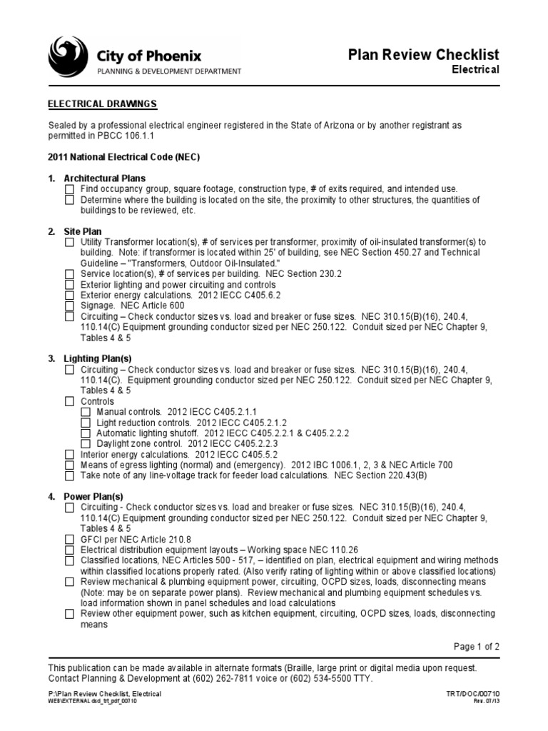 Plan Review Checklist - Commercial | PDF