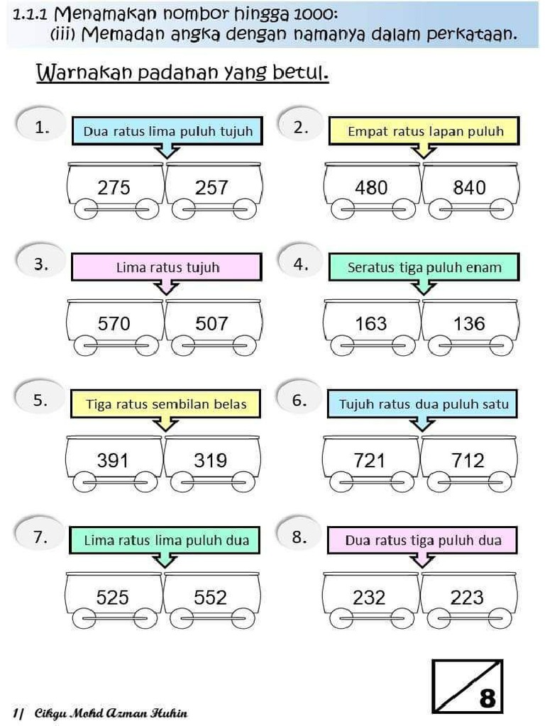 Matematik Tahun 2 | PDF