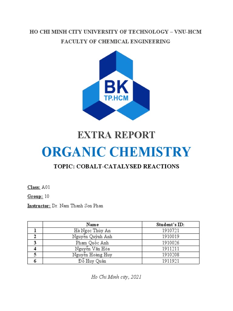 Cobalt-Catalysed Reactions | PDF | Inorganic Chemistry | Chemistry