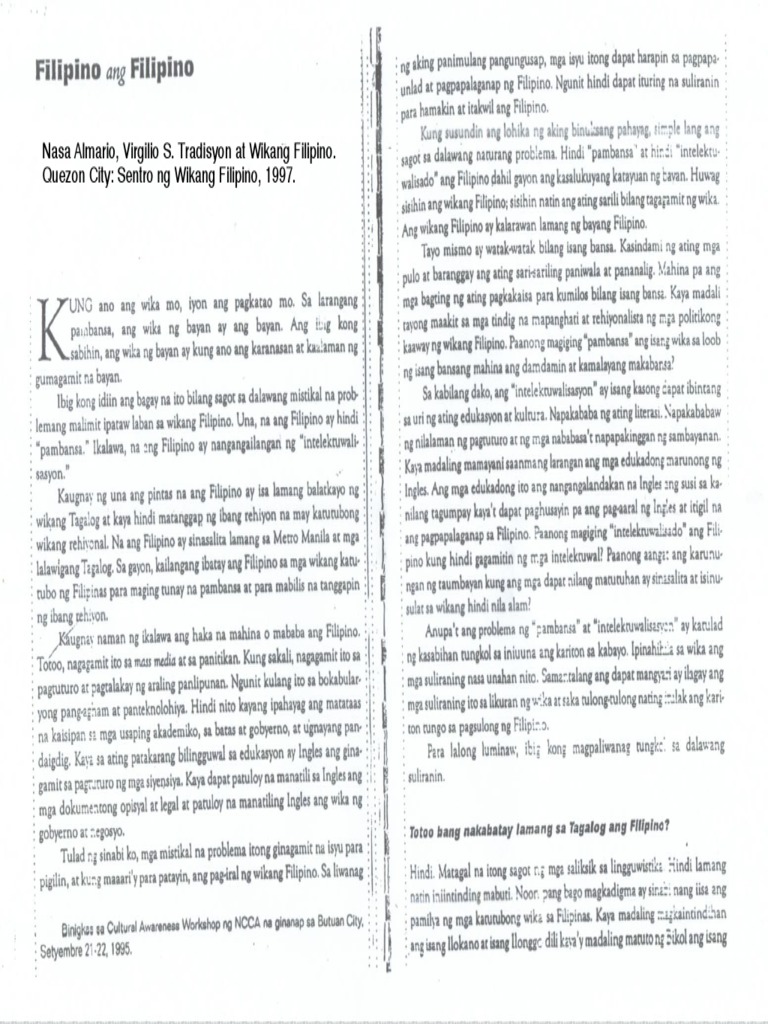 Filipino Ang Filipino-1-1 | PDF