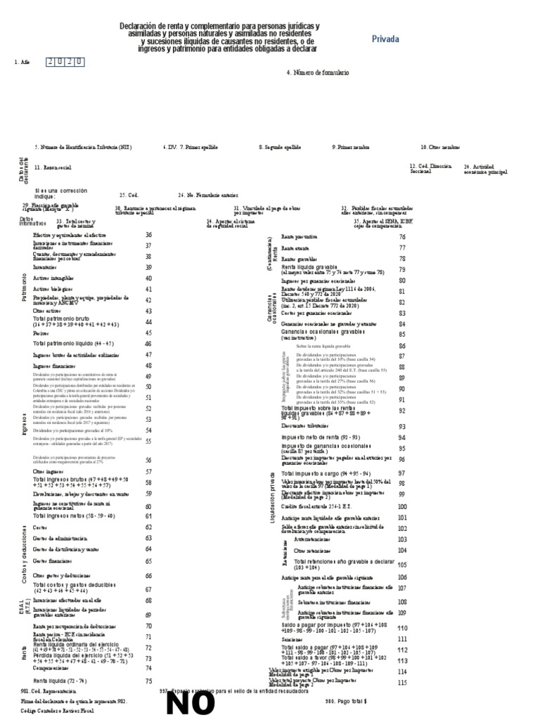 Formulario 110 2021 | PDF | Impuestos | Impuesto sobre la renta