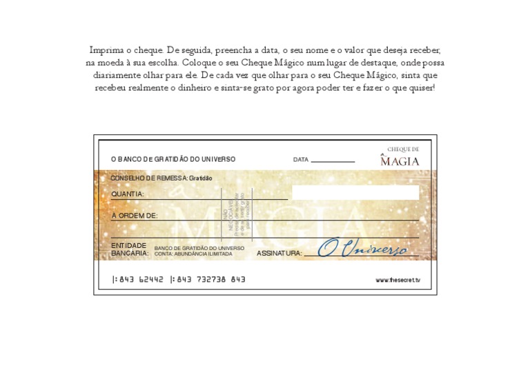 Cheque Mágico | PDF