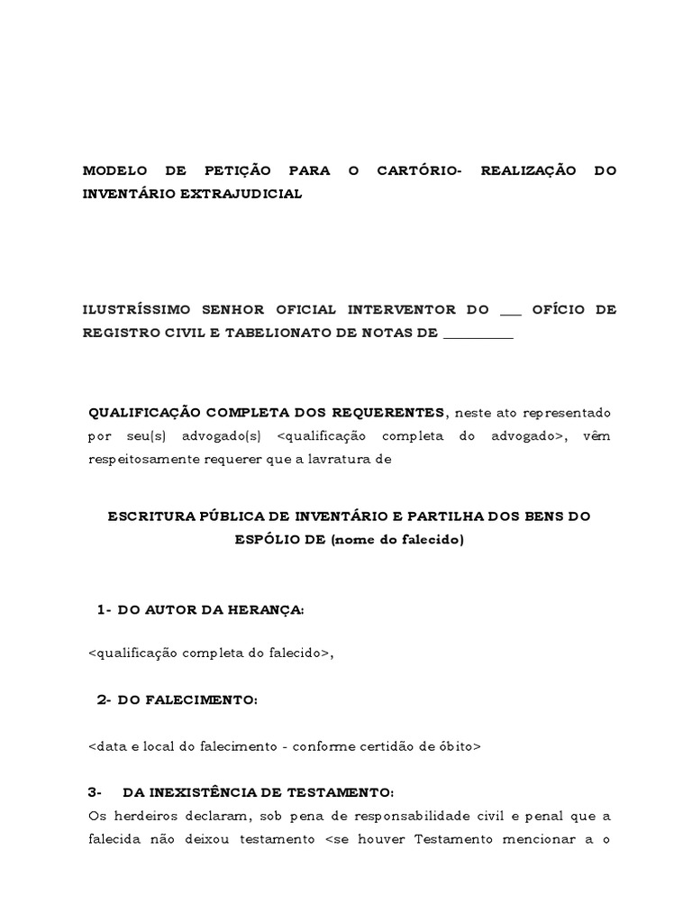 Modelo de Minuta para Mandar Pro Cartorio | PDF | Governo | Direito Comum