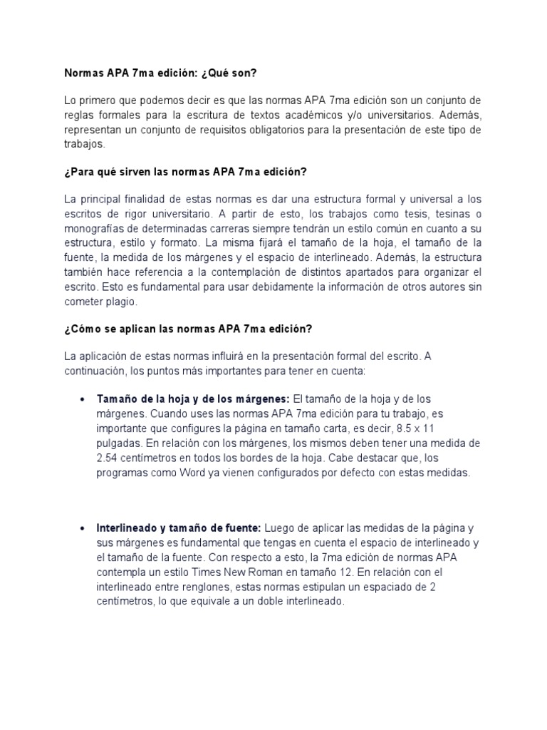Normas APA 7ma Edición | PDF | Citación