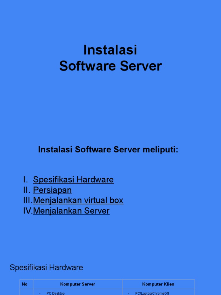 Instalasi Server | PDF