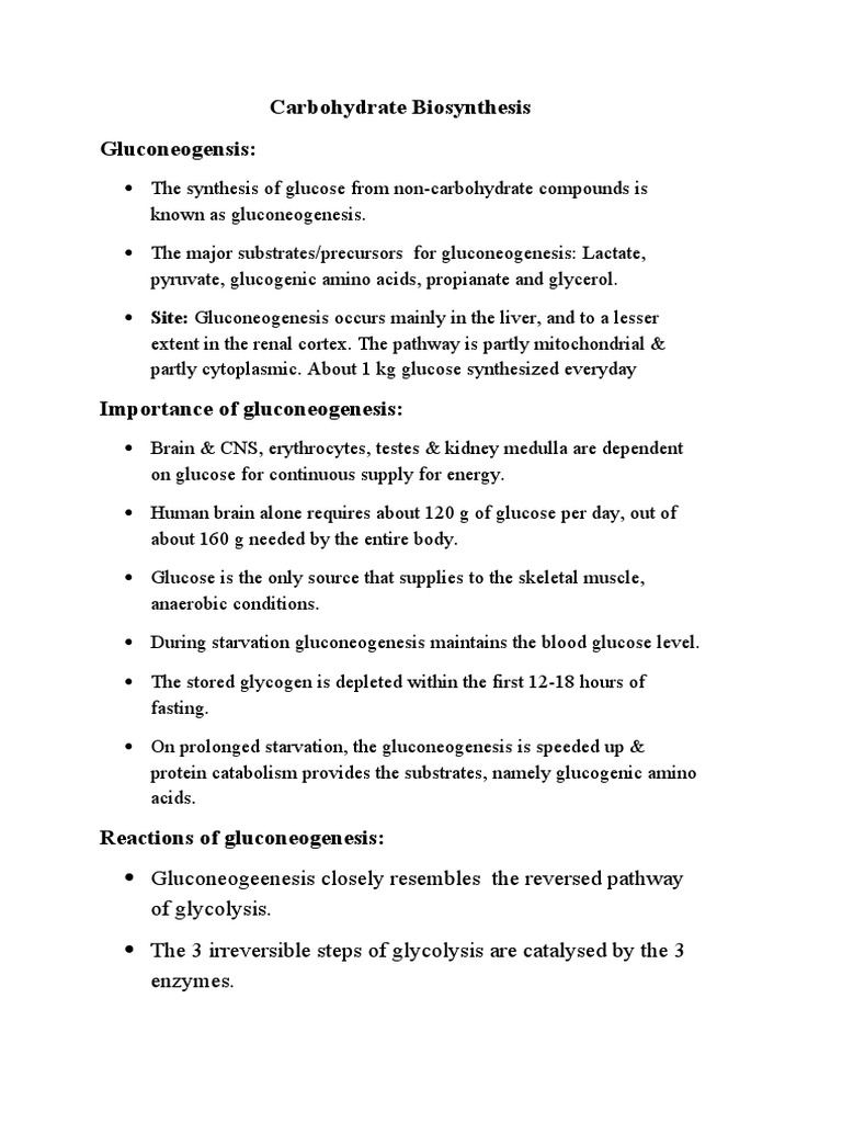 Carbohydrate Biosynthesis 5 | PDF | Glycolysis | Enzyme