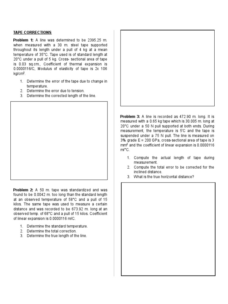 Tape Measurement Corrections Guide | PDF | Geometric Measurement | Geometry
