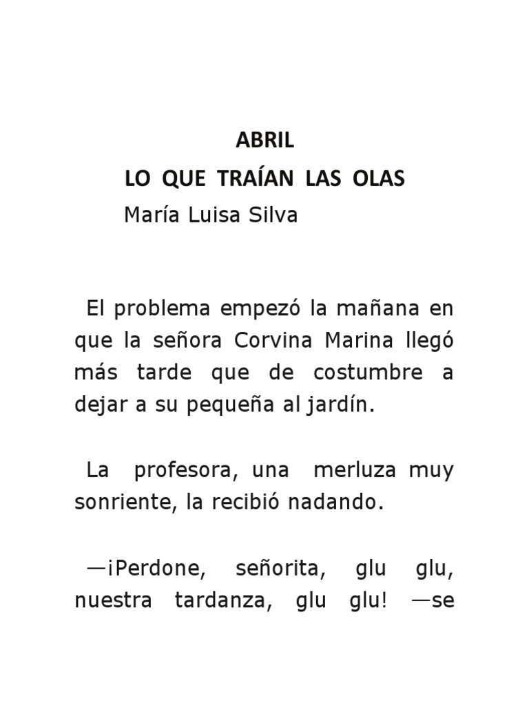 Lo Que Traían Las Olas | PDF