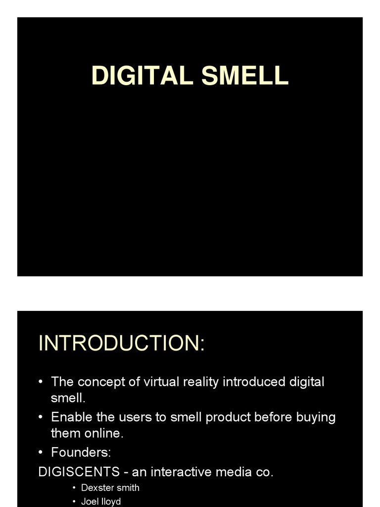 Digital Smell | PDF | Odor | Business