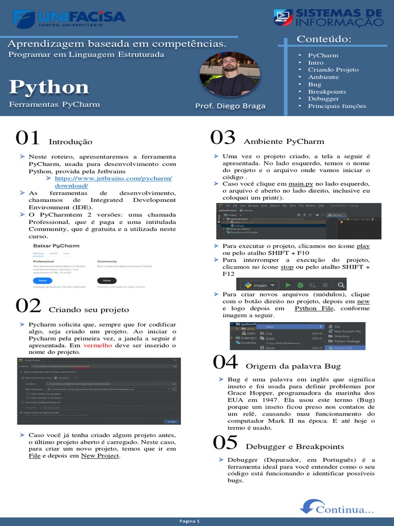 Cheat Sheet - Python - 11 - PyCharm | PDF | Depuração | Python ...