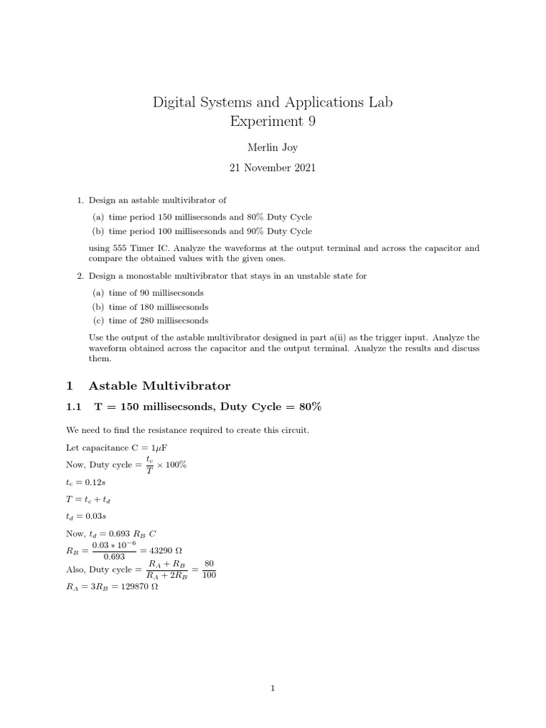 Dsa 9 | PDF | Electricity | Digital Electronics