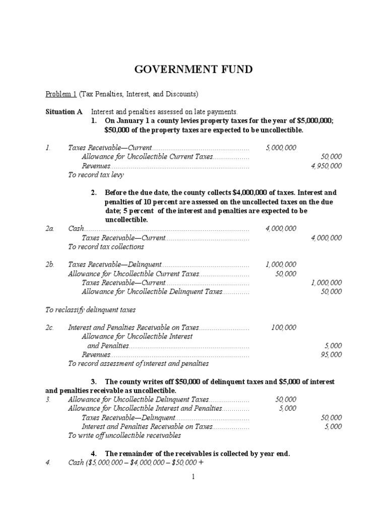 Government Fund | PDF | Debits And Credits | Fund Accounting