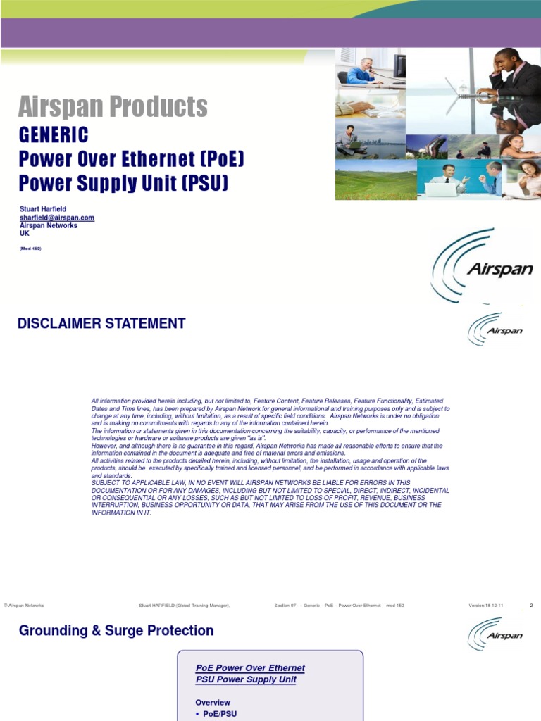 Sect.07c - Generic - PoE - PSU - (Mod 150) - 18-09-27 | PDF | Power Supply | Power (Physics)