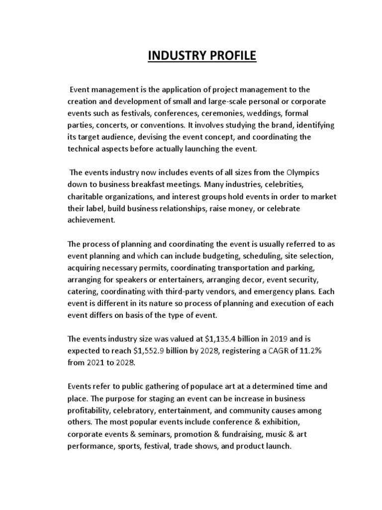 Industry Profile | PDF