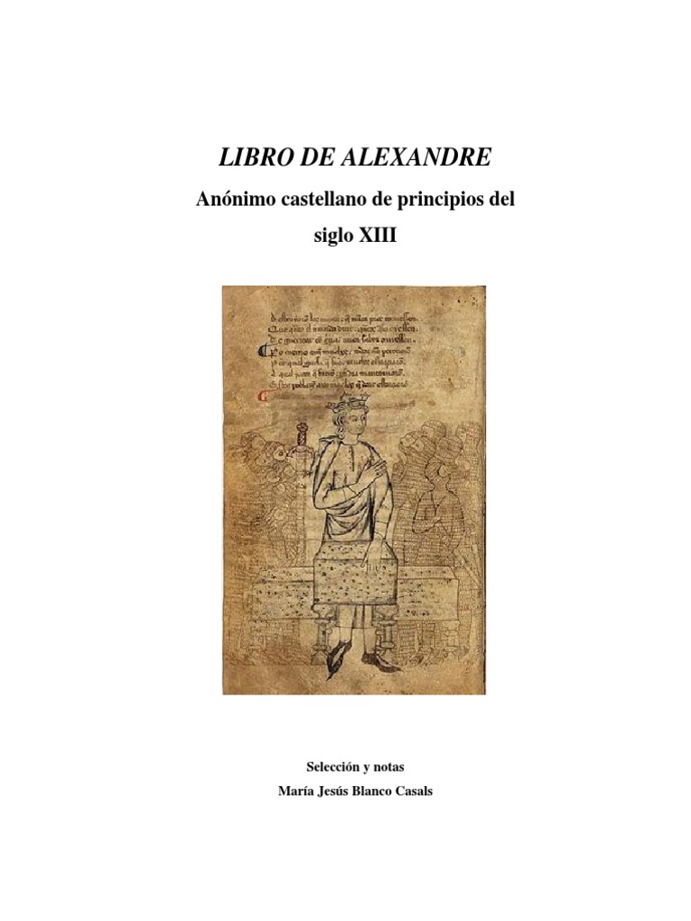 Anónimo. Libro de Alexandre (Selección) | PDF