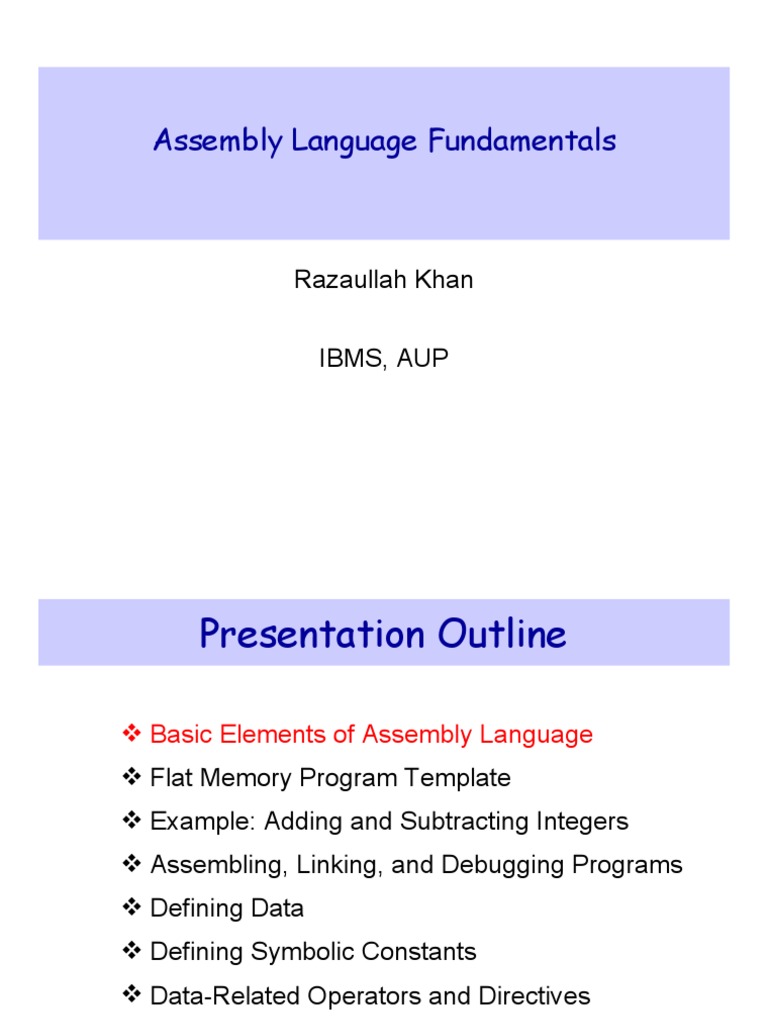 2a Al Fundamentals New Microproceeor Book | PDF | Assembly Language | Integer (Computer Science)