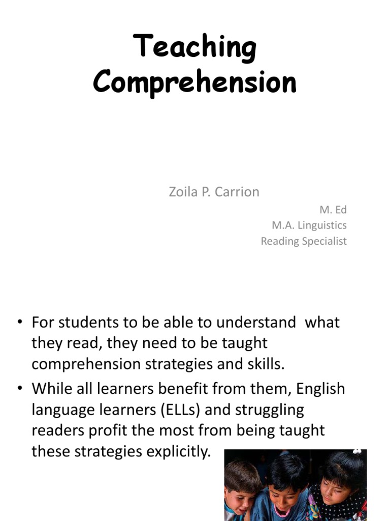 Teach Reading Comprehension Strategies | PDF | Reading Comprehension ... Teach Reading Comprehension Strategies | PDF | Reading Comprehension ...