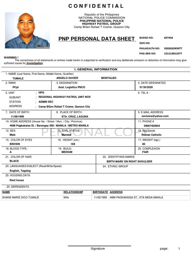 PDS (PNP) | PDF | Philippines