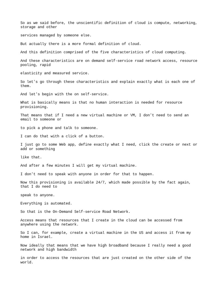 008 Characteristics of The Cloud - en | PDF | Cloud Computing | Software Engineering