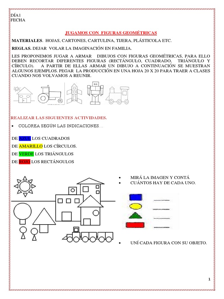 Hojas De Trabajo Con Problemas De Palabras De Geometría En Formato Pdf