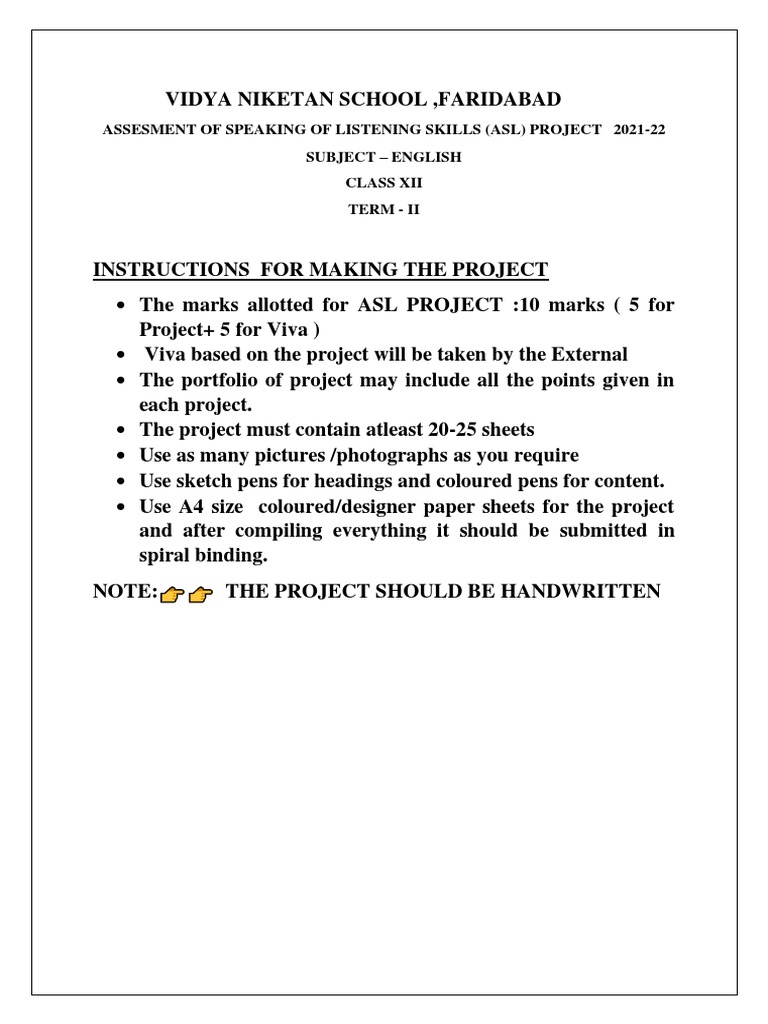 Class 12 Als Project | PDF