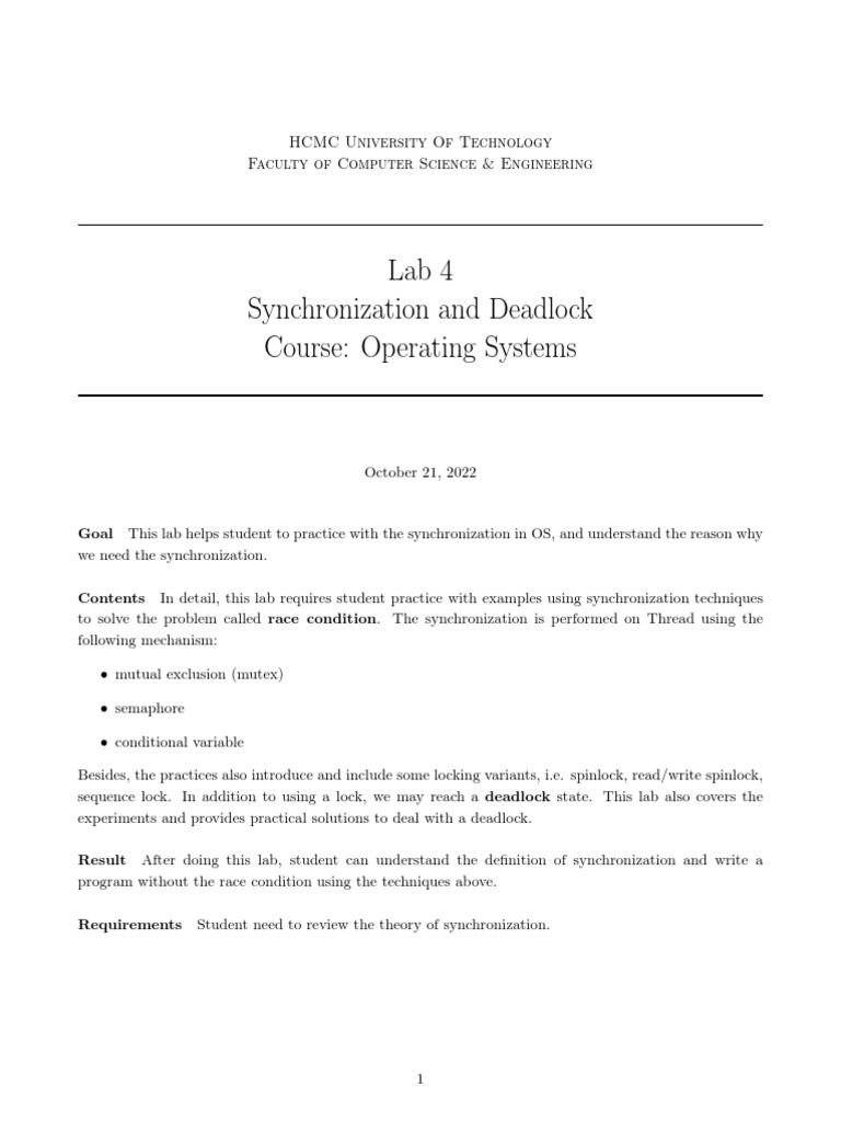 Lab 3 | PDF | Thread (Computing) | Computer Data