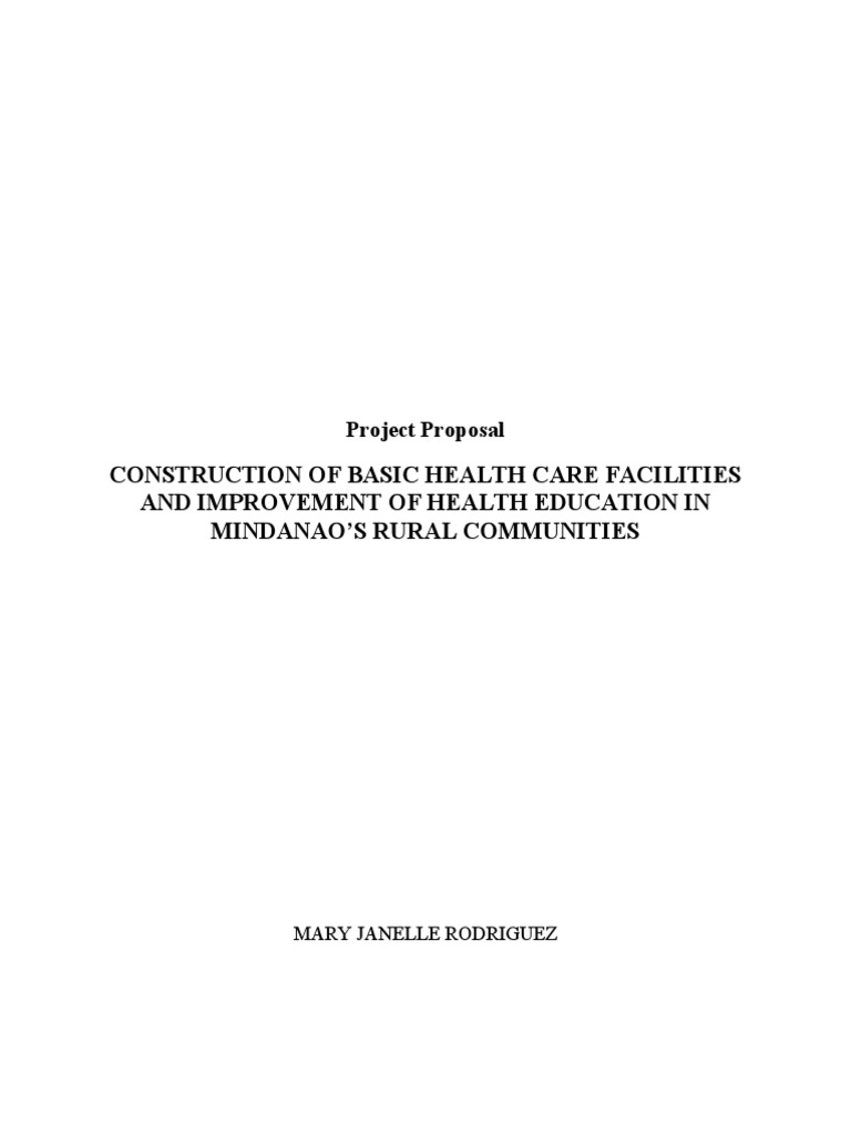 Project Proposal | PDF | Health Care | Preventive Healthcare
