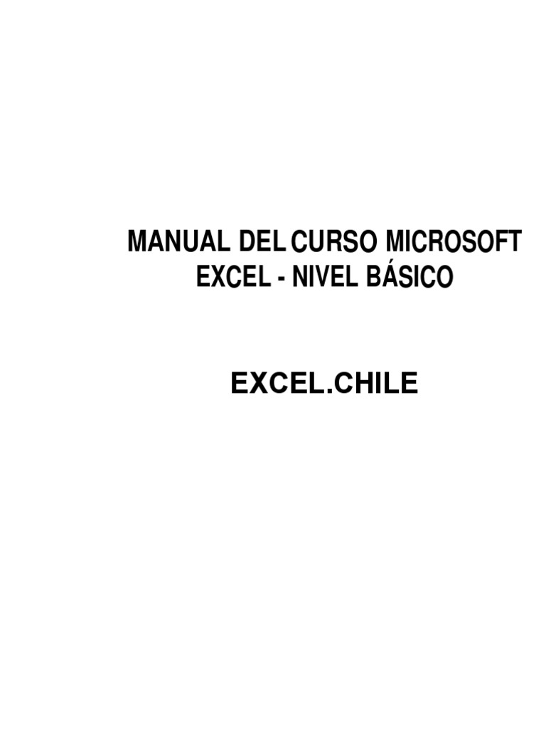 Manual Excel Basico | PDF | Microsoft Excel | Fórmula