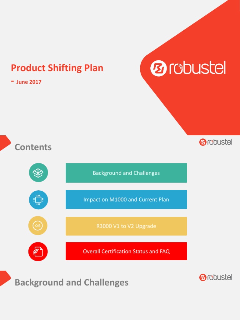 Robustel Product Shift Plan | PDF | Computing | Computer Engineering