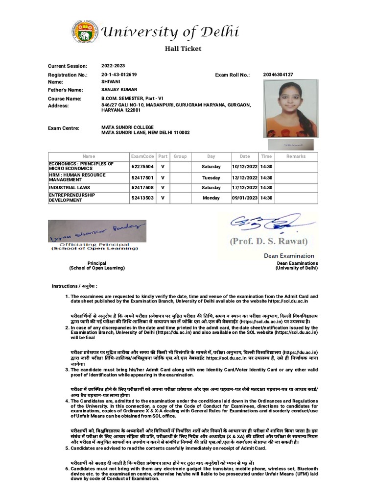 Shivani School of Open Learning - Home - SOL | PDF