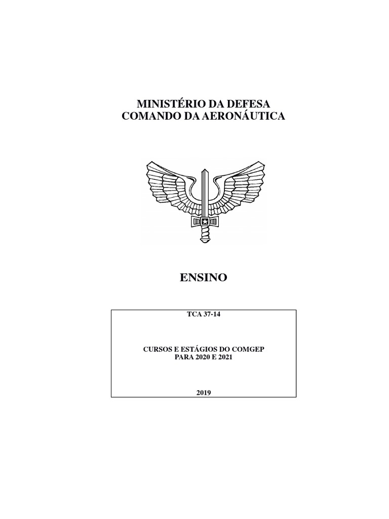 TCA 37-14 Cursos e Estagios Do COMGEP COMAER | PDF | Pós-graduação ...