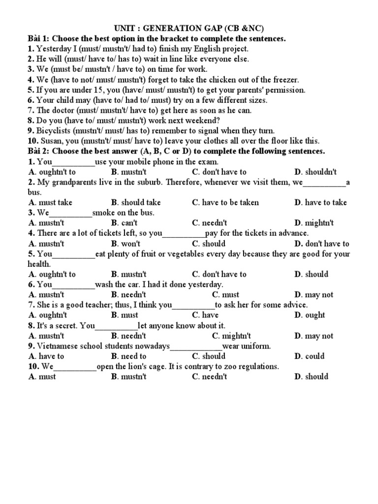 Understanding Modal Verbs through Examples: A Document Exploring the ...