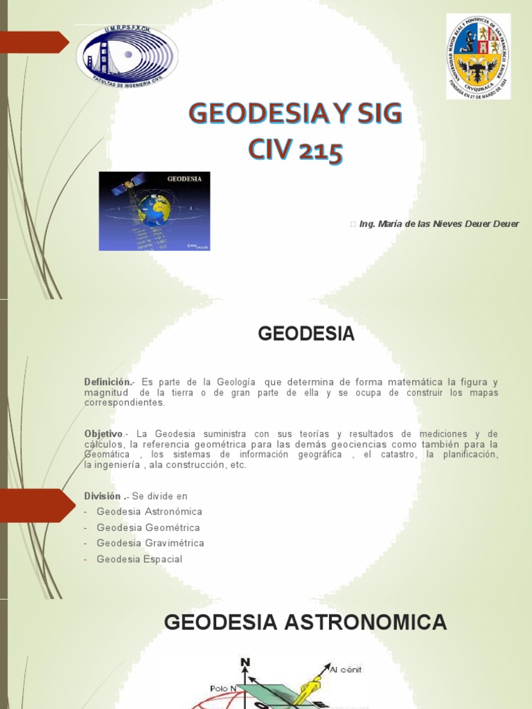 Geodesia Astronomica 1 | PDF | Geodesia | Geografía