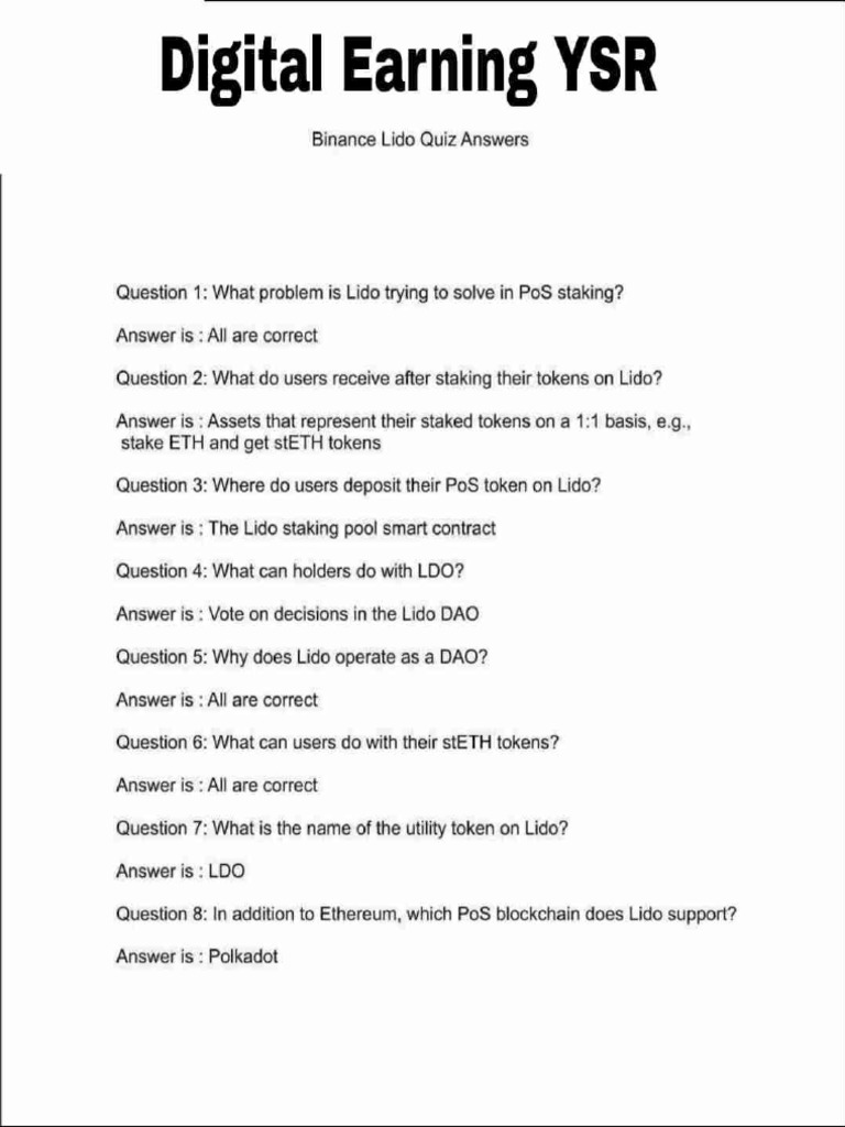 Binance Learn and Earn | PDF