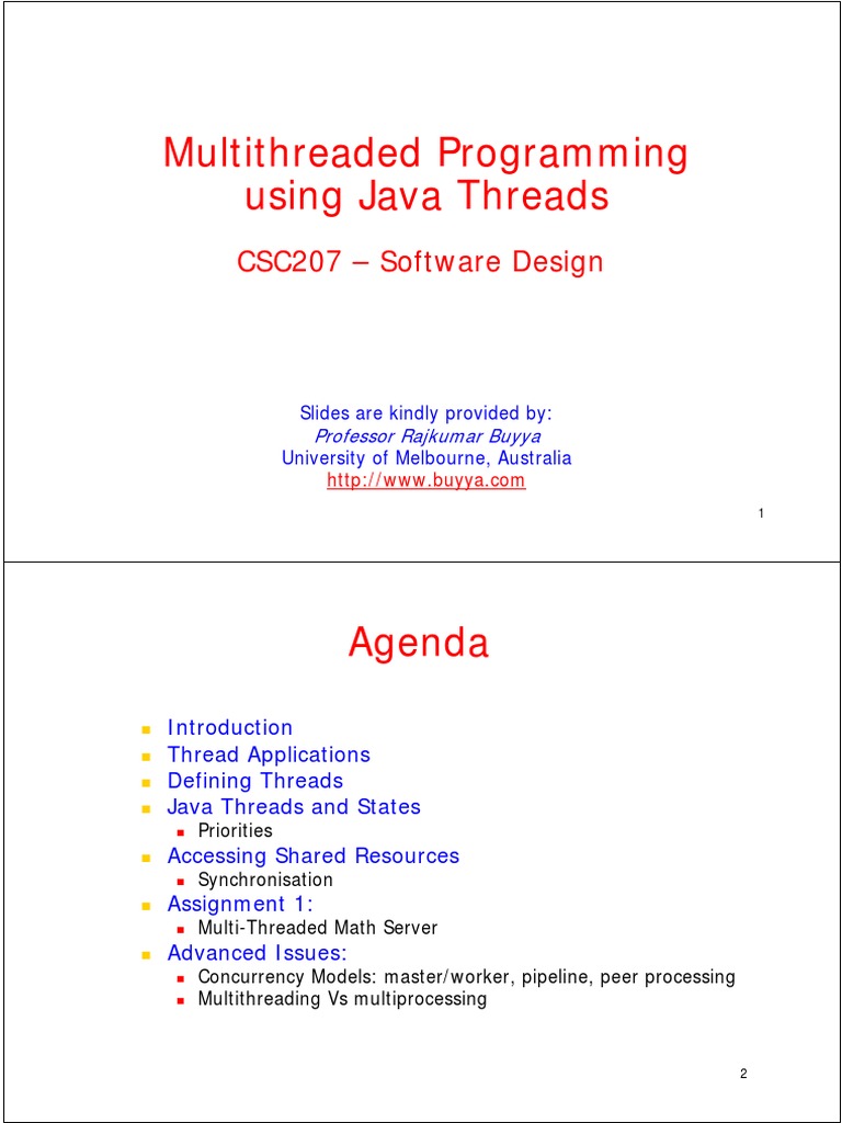 Threads Pdf Thread Computing Process Computing