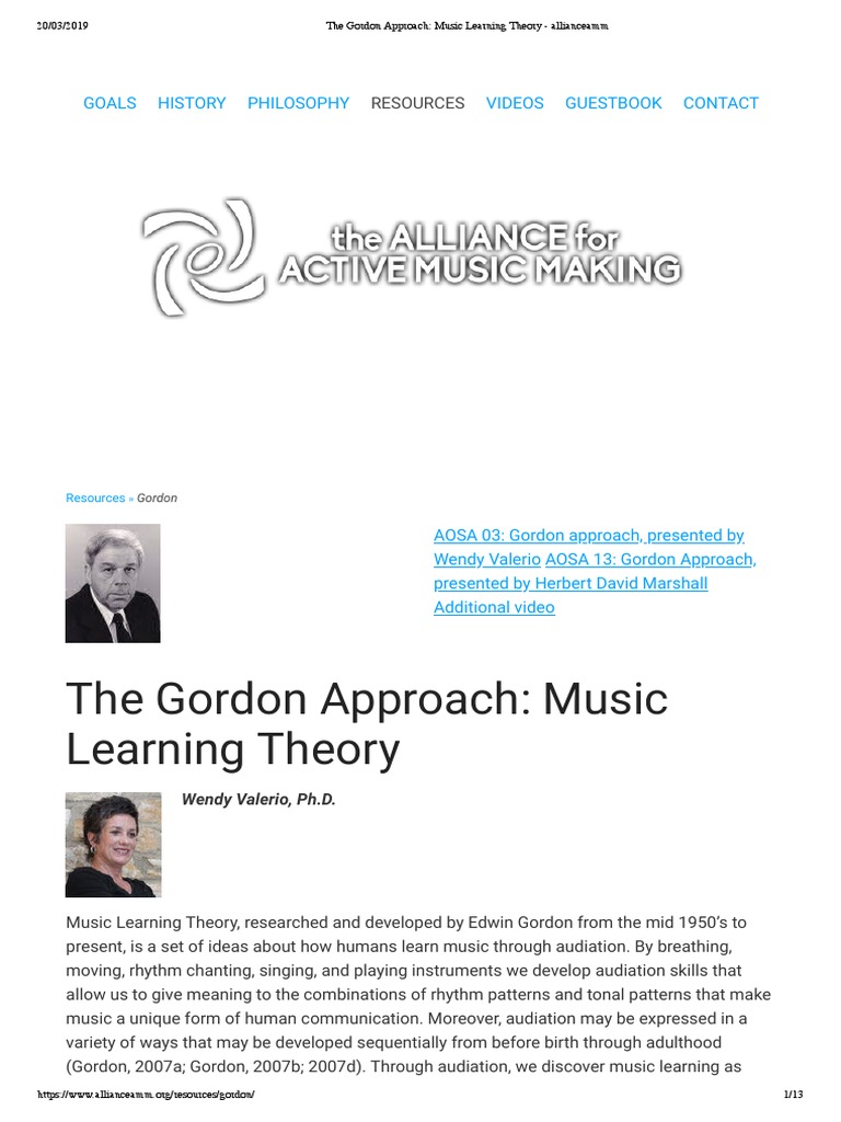Understanding Gordon's Music Learning Theory | PDF | Music Education ...