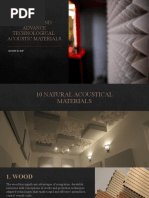 Types of Acoustic Materials | PDF | Building Materials | Classical ...