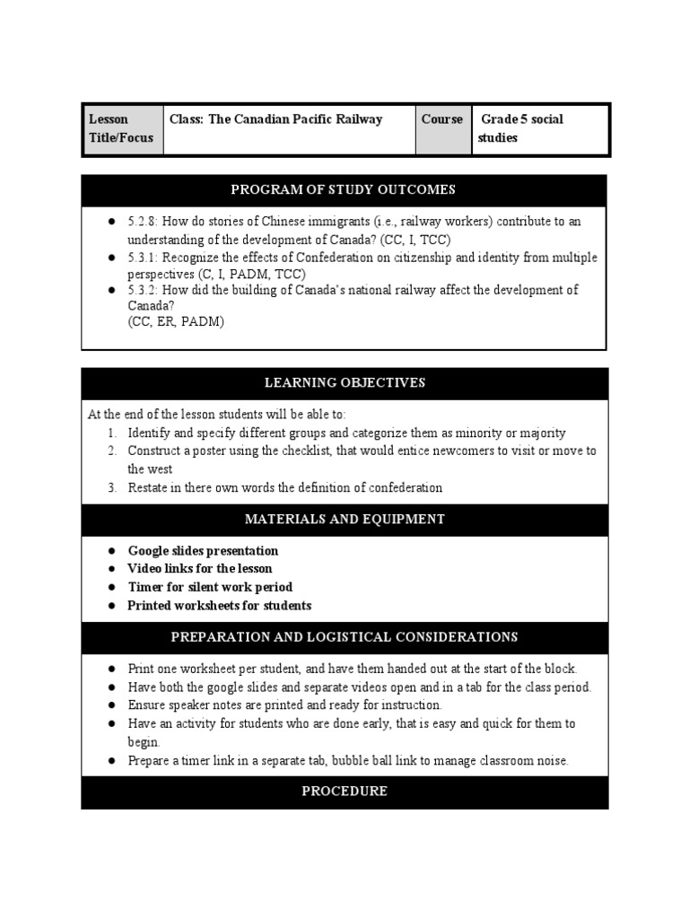 The Canadian Pacific Railway - 2 | PDF | Communication | Education Theory