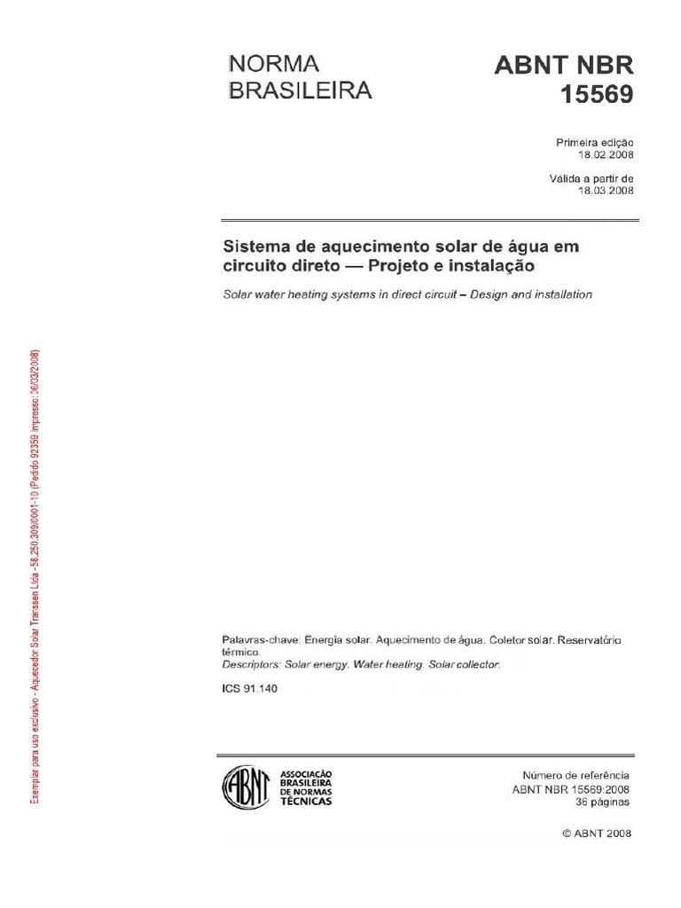 Abnt 15569 | PDF